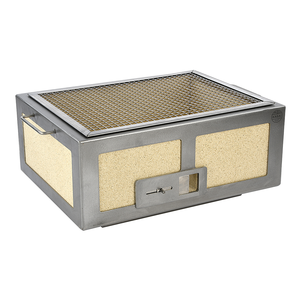 Kasai konro yakitori grill medium bred V2 - Rustfri stål ramme ...